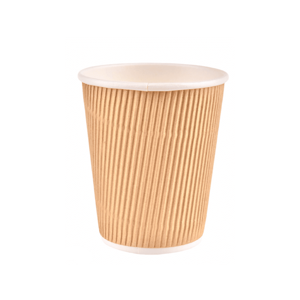 Kraft Ripple Triple Wall Paper Cup - Box of 500 – Envior