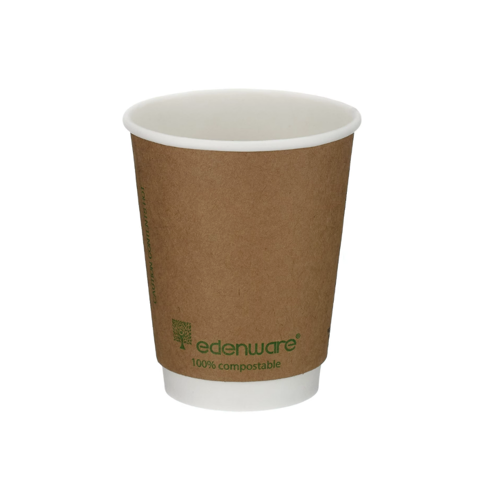 Edenware Compostable Double Wall Paper Cup - Box of 500 – Envior